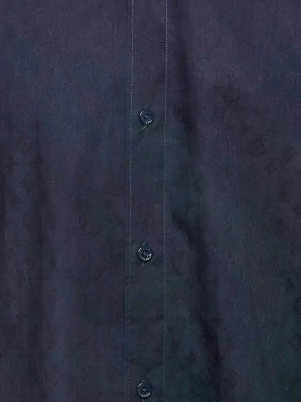 LOUIS VUITTON Monogram-pattern Long-sleeve Shirt