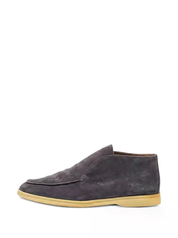 Loro Piana Open Walk Suede Desert Boots - Grey