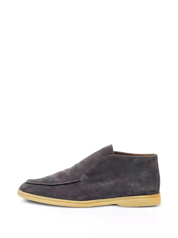 Loro Piana Open Walk Suede Desert Boots - Grey
