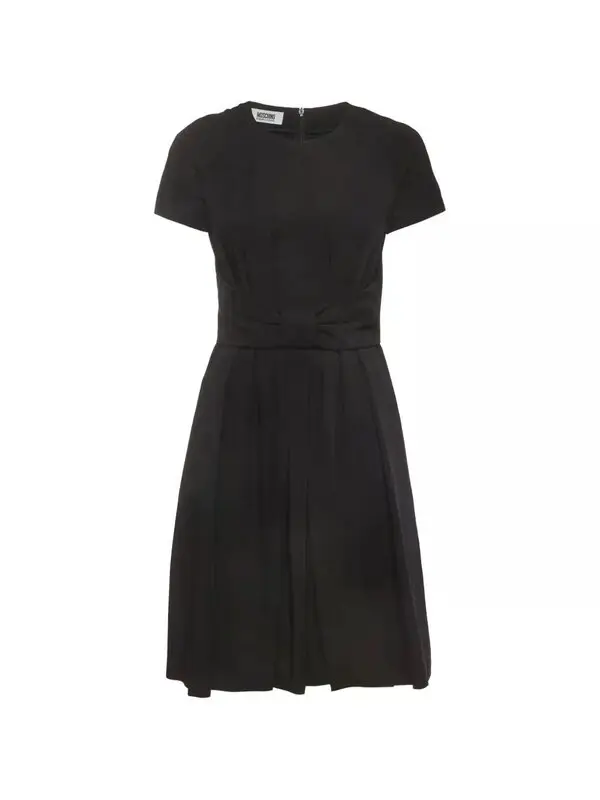 Moschino Pleated Bow Midi Dress