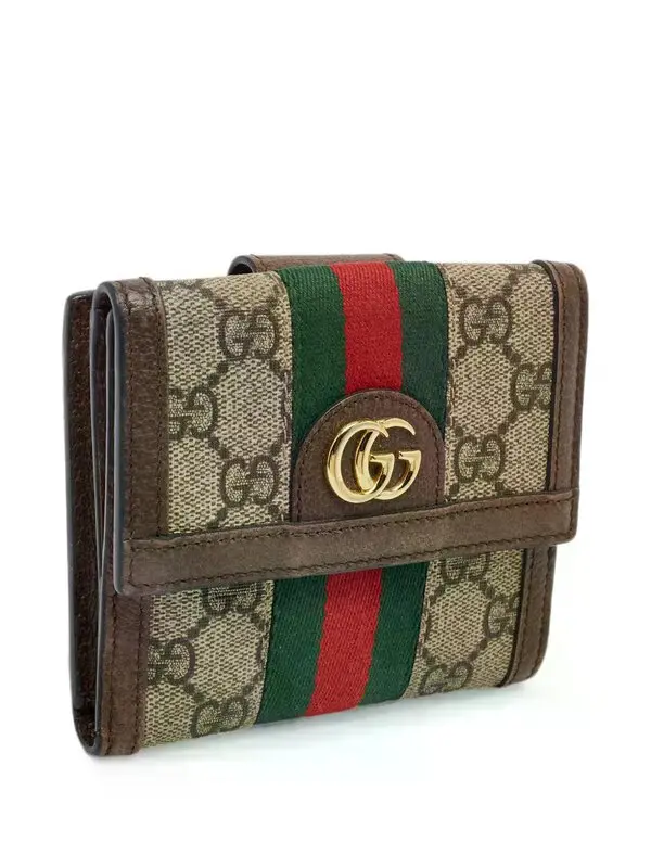 Gucci Ophidia Gg Supreme Leather-trim Wallet