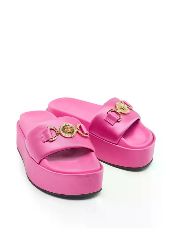 Versace La Medusa Platform Sandals - Pink