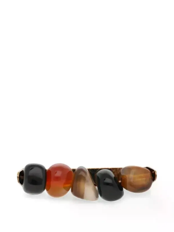 Dries Van Noten Multicolored Stone Tie Pin - Gold