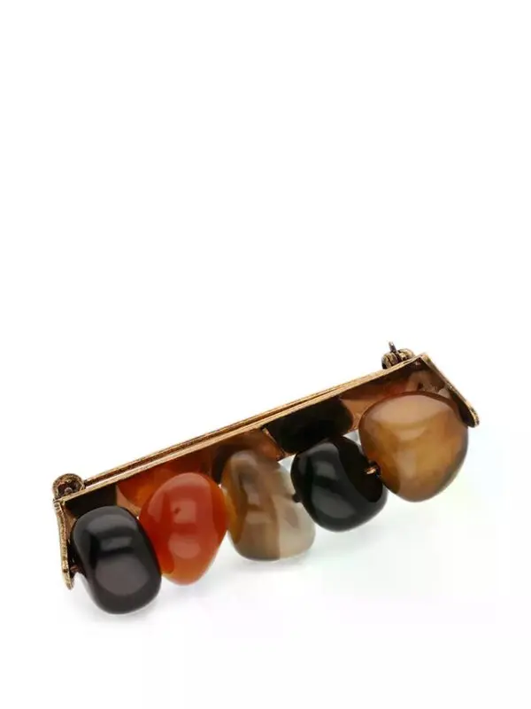 Dries Van Noten Multicolored Stone Tie Pin