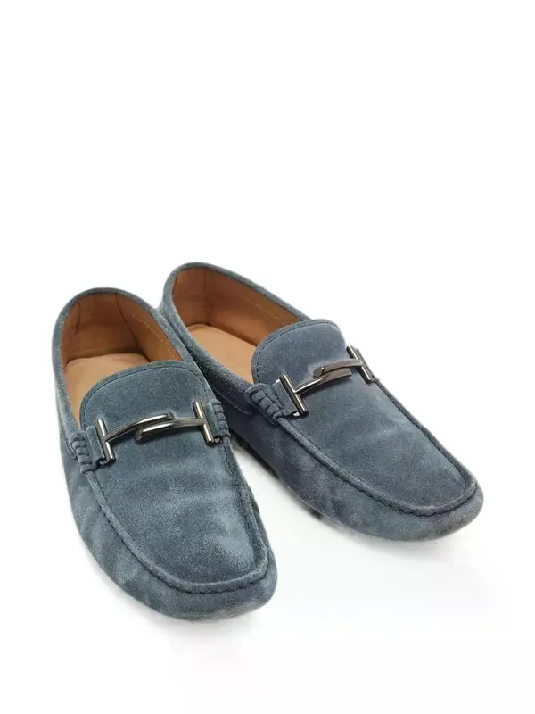 TOD'S Double T Suede Loafers