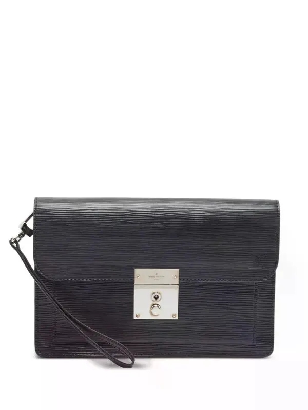 LOUIS VUITTON Neo Belaia Epi Clutch Bag - Black