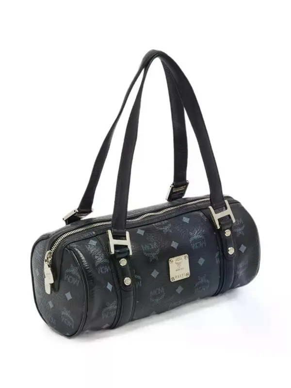 Mcm Visetos Barrel Tote Bag