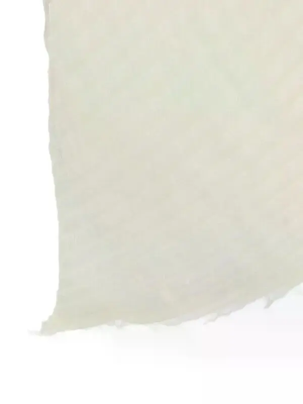Issey Miyake Pleated Frayed Scarf - Neutrals
