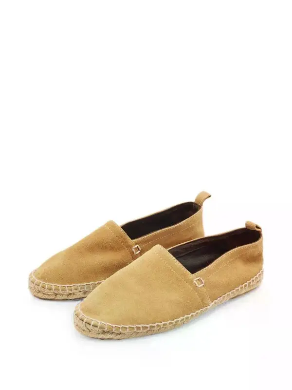 Loewe Suede Espadrille Flats - Neutrals