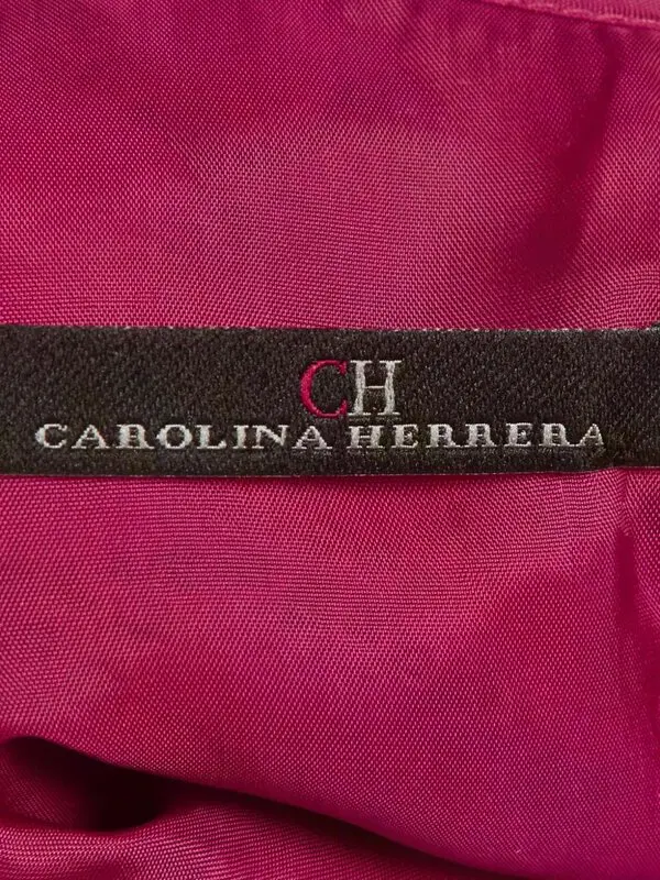 Carolina Herrera Floral-lace Belted Midi Dress