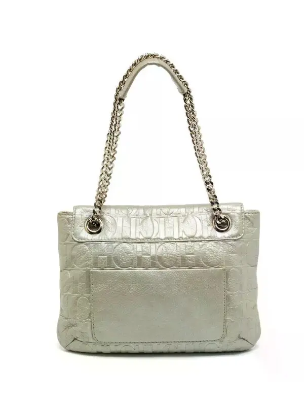 Carolina Herrera Audrey Bow Shoulder Bag - Silver