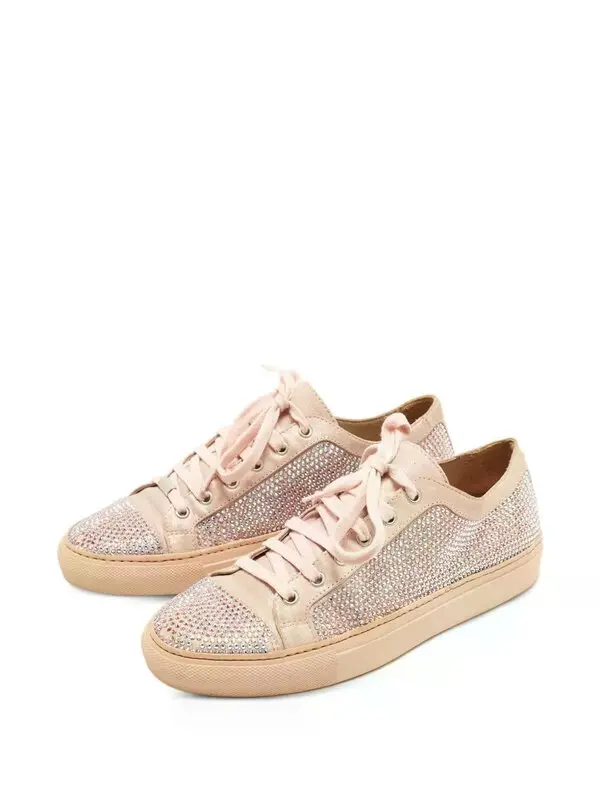 LE SILLA Crystal-embellished Low-top Sneakers - Pink