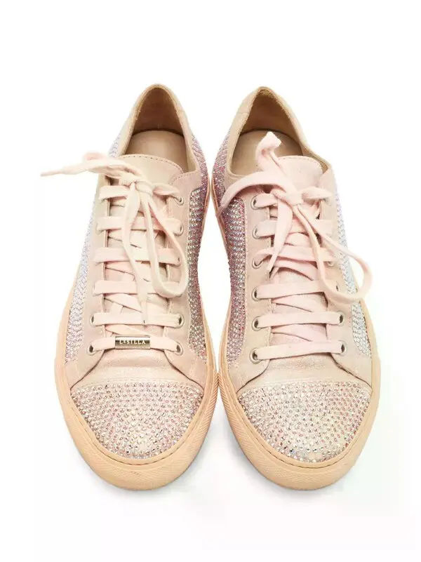 LE SILLA Crystal-embellished Low-top Sneakers