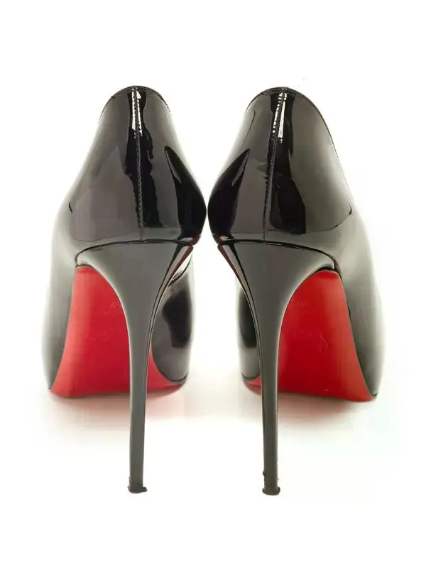 CHRISTIAN LOUBOUTIN Patent Leather Peep-toe Pumps