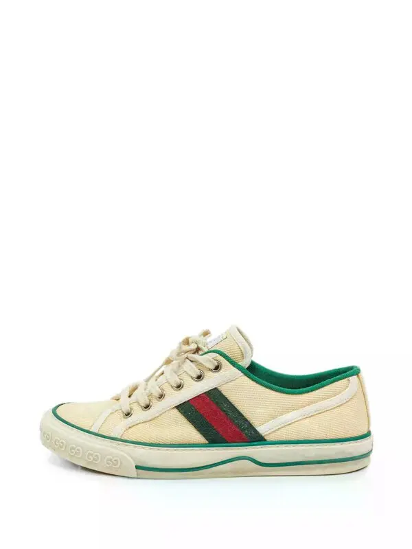 Gucci Tennis 1977 Web-stripe Low-top Sneakers - Neutrals