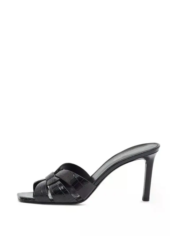 Saint Laurent Tribute Heeled Sandals - Black