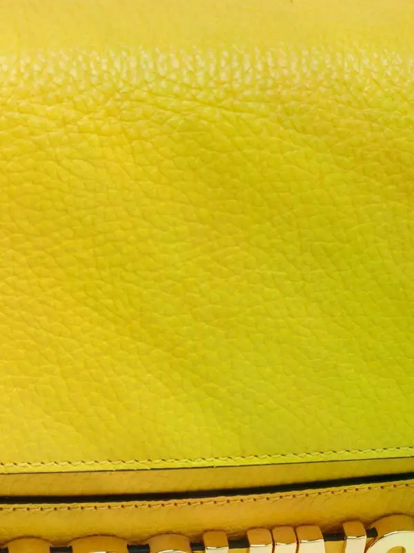 Moschino Classic Logo Flap Shoulder Bag - Yellow