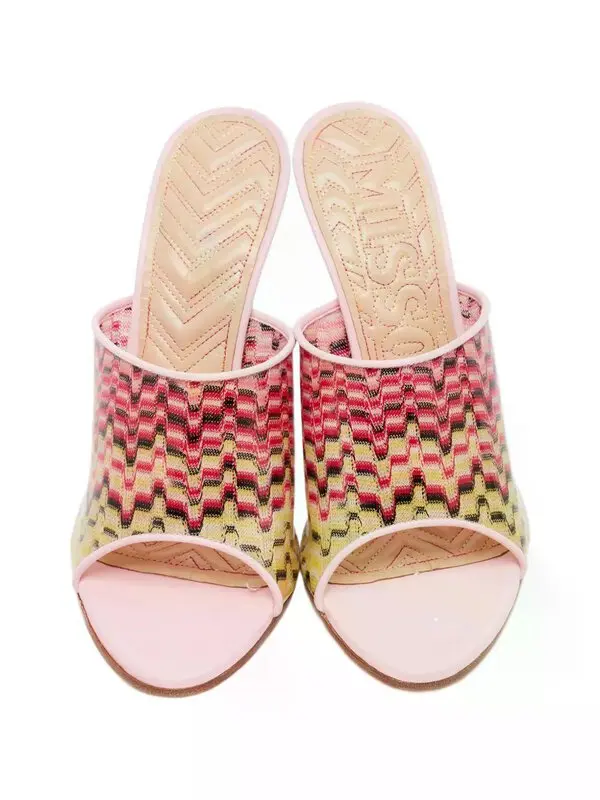 Missoni Zigzag Pattern Stiletto Heeled Sandals