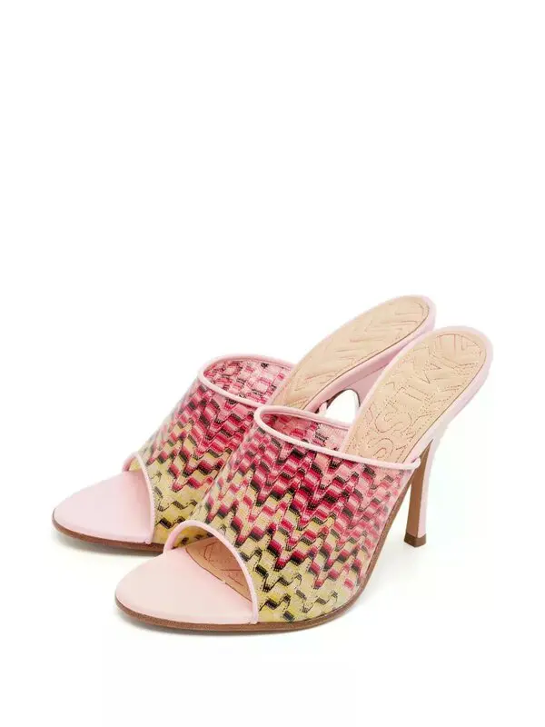 Missoni Zigzag Pattern Stiletto Heeled Sandals