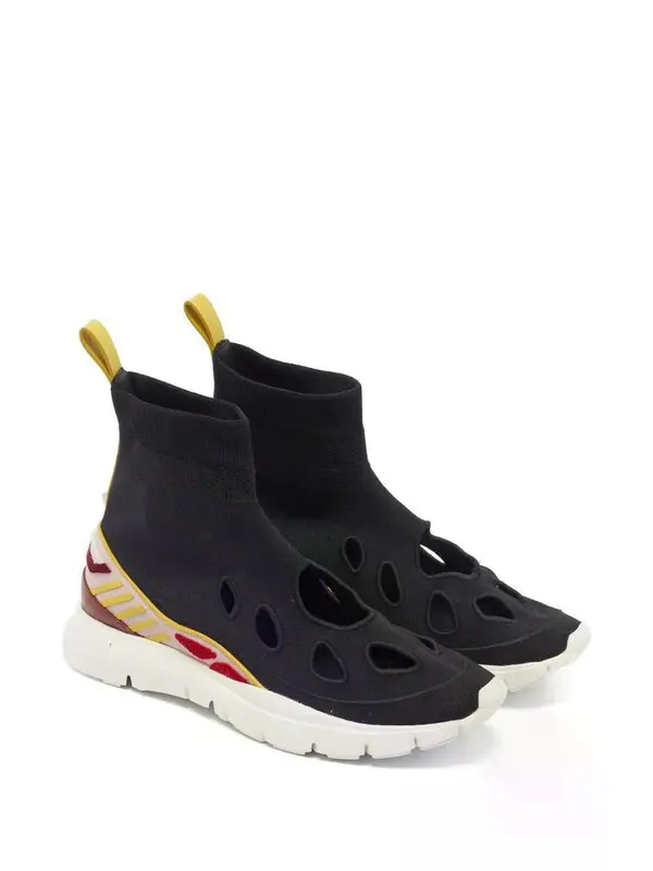 Valentino Garavani Knit High Top Sneakers