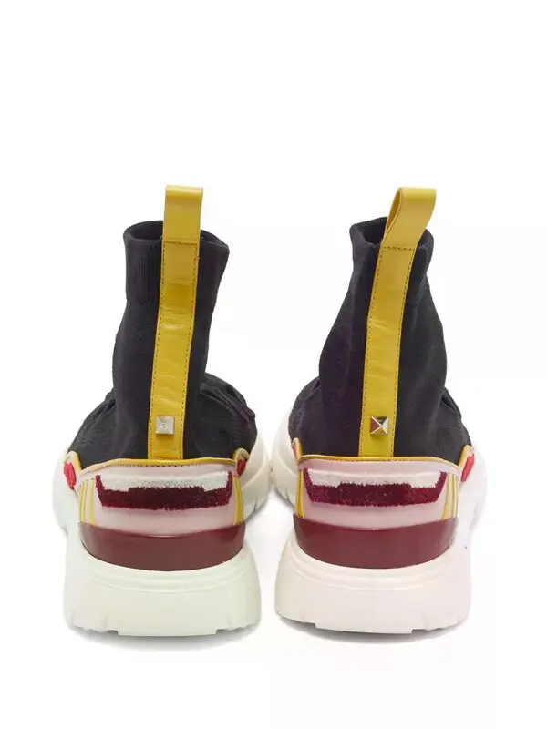 Valentino Garavani Knit High Top Sneakers