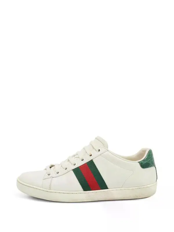 Gucci Ace Web Sneakers - White