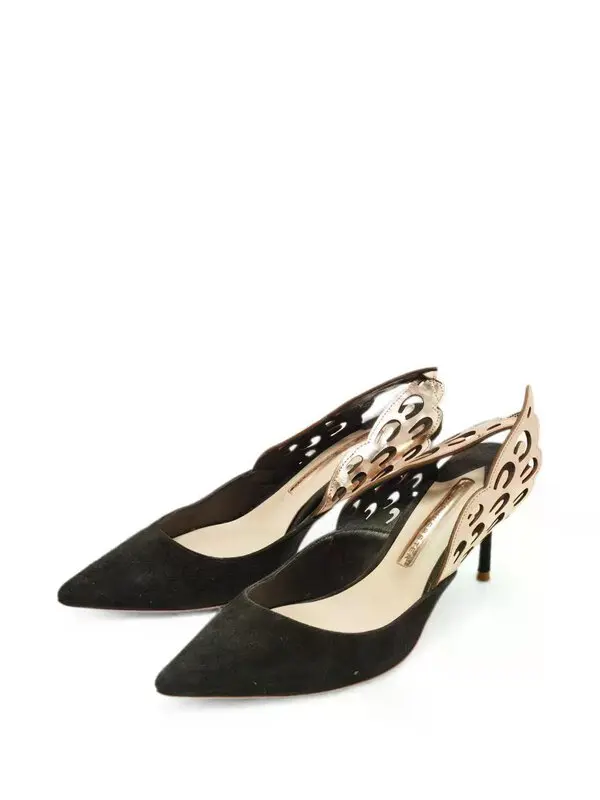 SOPHIA WEBSTER Angelo Slingback Leather Heeled Pumps