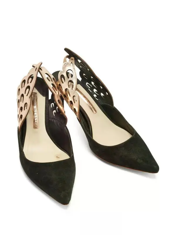 SOPHIA WEBSTER Angelo Slingback Leather Heeled Pumps