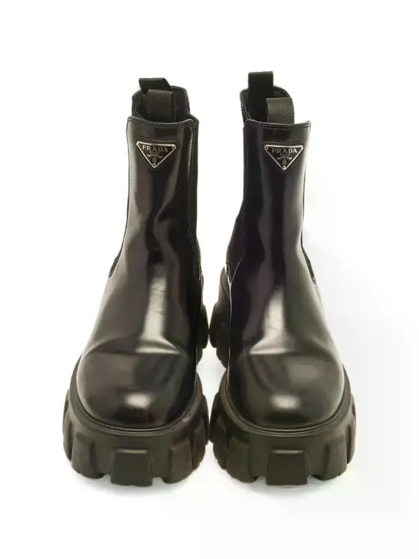 Prada Monolith Combat Ankle Boots