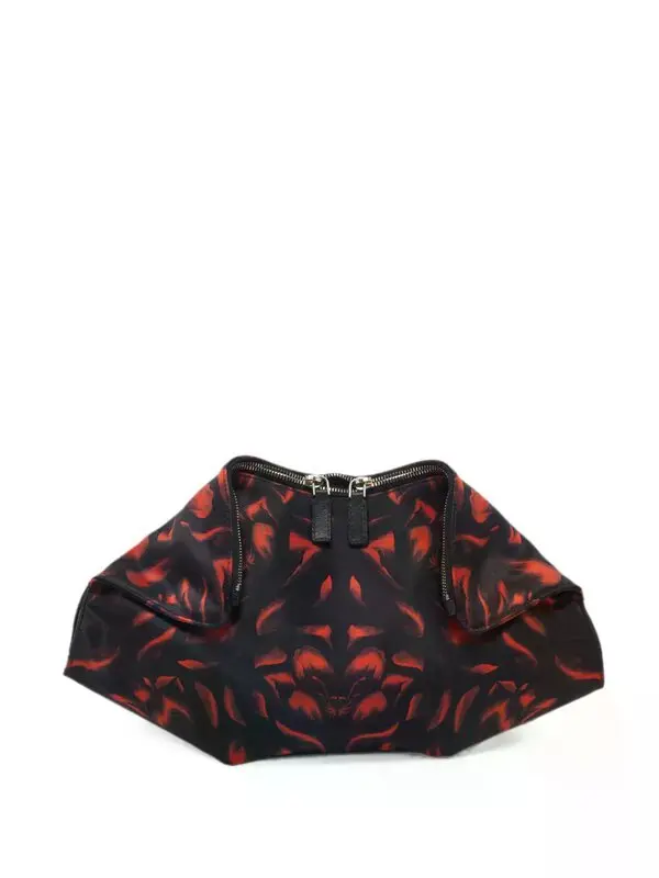 Alexander McQueen De Manta Tulip-print Clutch Bag