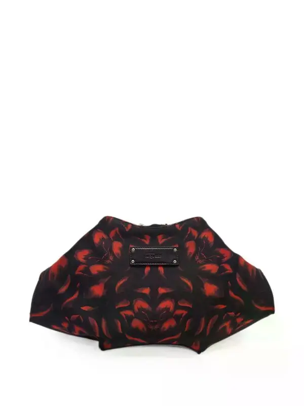 Alexander McQueen De Manta Tulip-print Clutch Bag