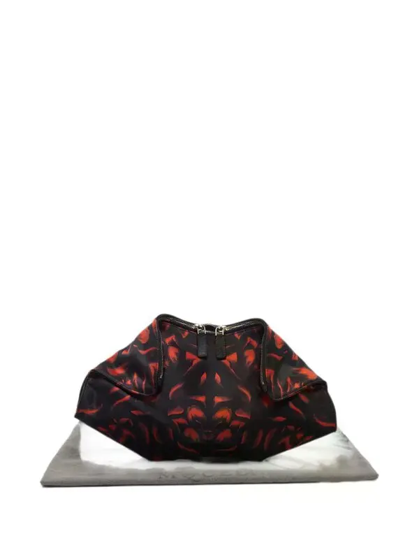 Alexander McQueen De Manta Tulip-print Clutch Bag