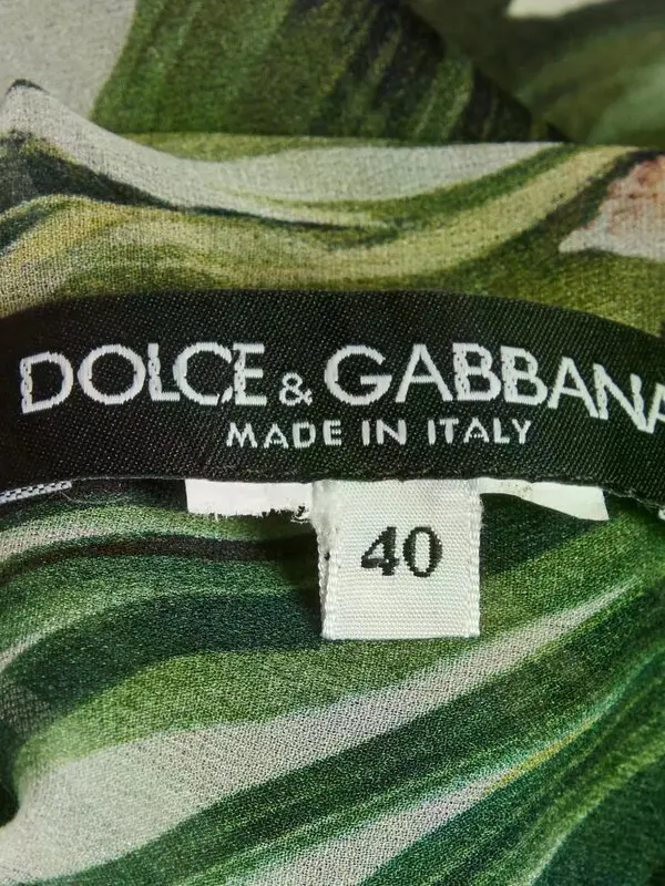 Dolce & Gabbana Printed Pussy-bow Blouse