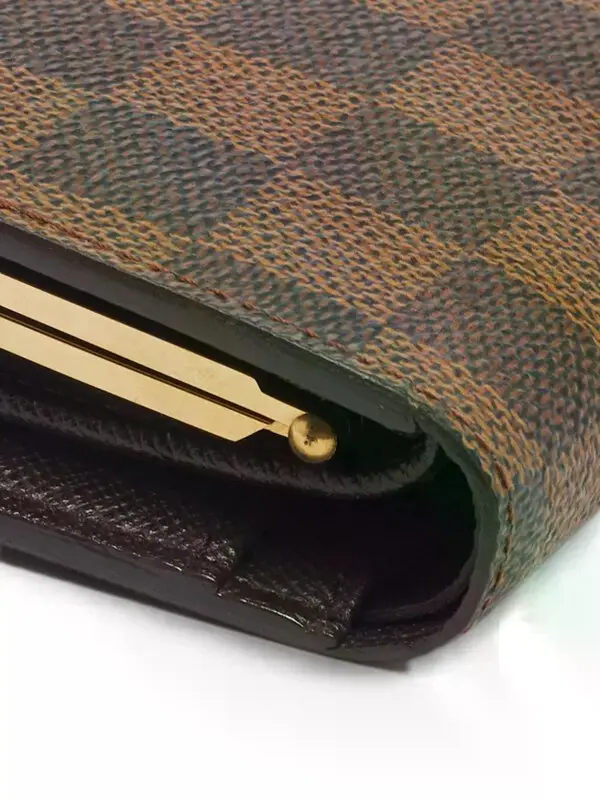 LOUIS VUITTON 2001 Damier Ebene Portefeuille Viennois Wallet