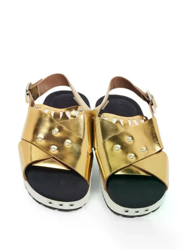 Marni Fussbett Sabot Slingback Sandals