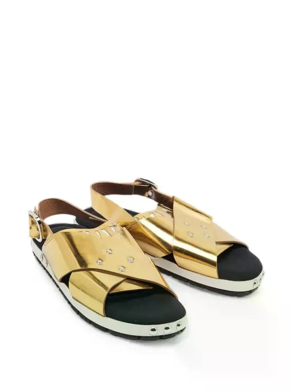 Marni Fussbett Sabot Slingback Sandals