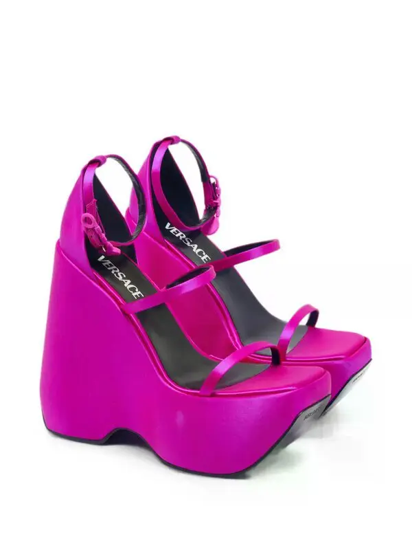 Versace Medusa Platform Wedge Sandals