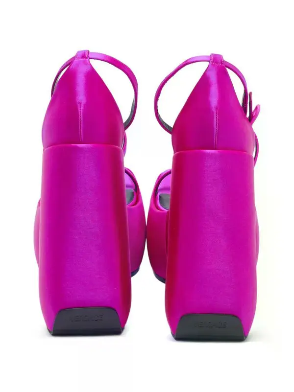 Versace Medusa Platform Wedge Sandals - Pink