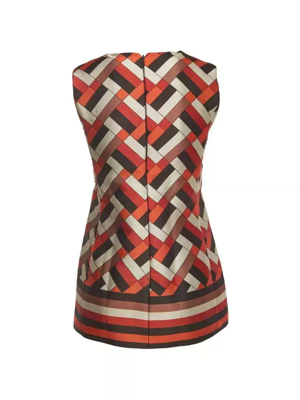Carolina Herrera Geometric-print Mini Dress