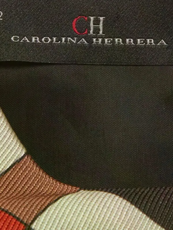 Carolina Herrera Geometric-print Mini Dress