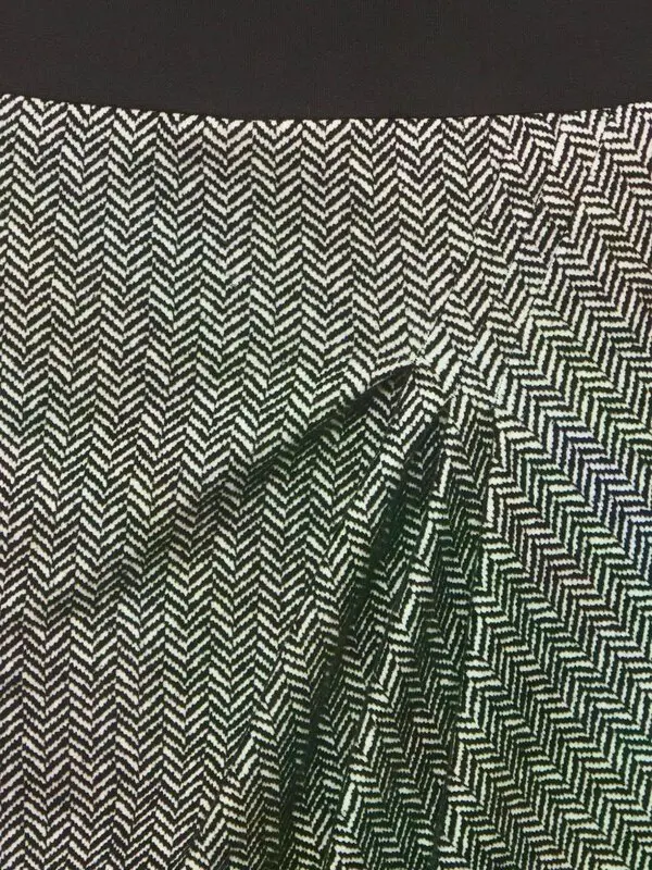 Emporio Armani Herringbone Lace-trim Midi Dress