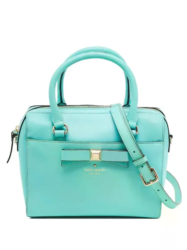 Kate Spade New York Leather Tote Bag - Blue