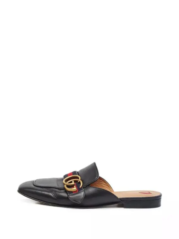 Gucci Peyton Web Stripe Flat Mules