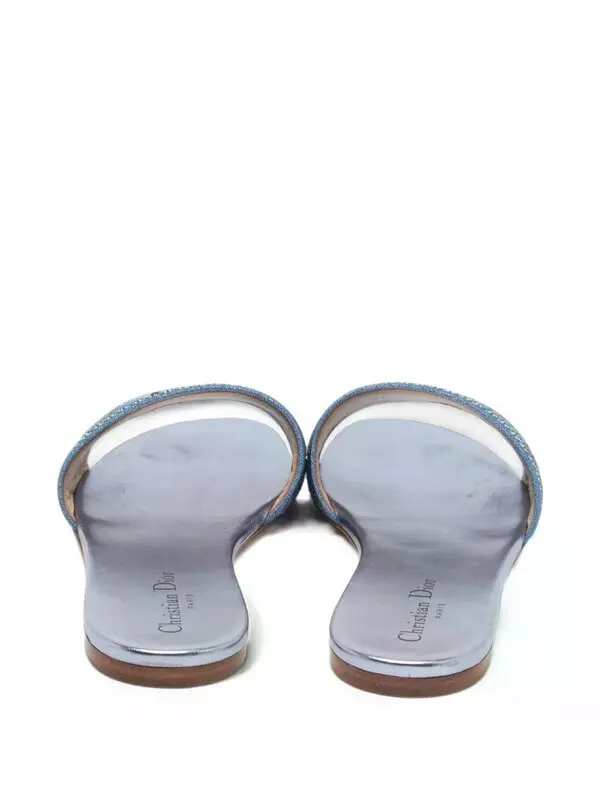 Dior Dway Crystal Embellished Slides