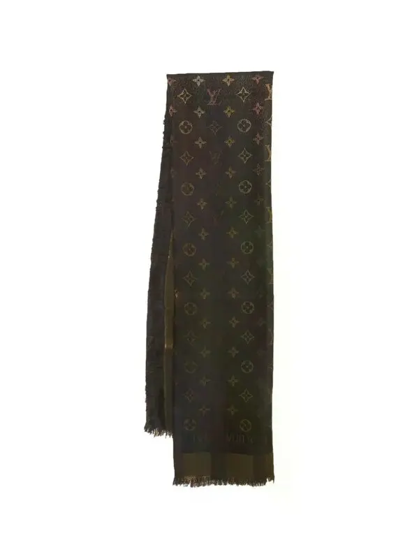 LOUIS VUITTON Monogram So Shine Shawl - Black