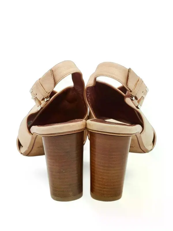Loro Piana Crossover Slingback Sandals