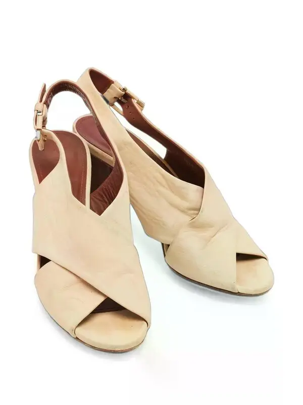 Loro Piana Crossover Slingback Sandals