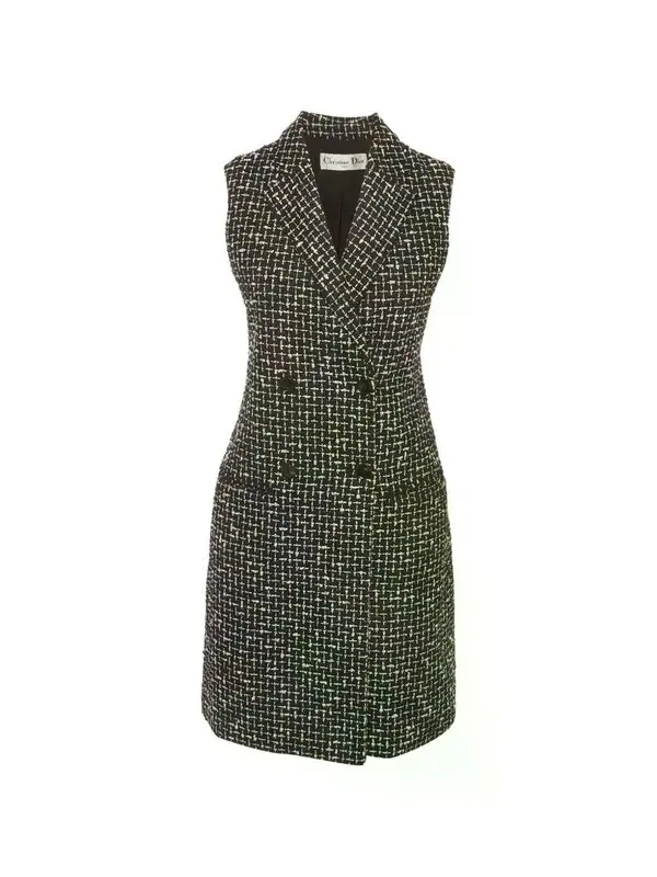 Dior Double-breasted Tweed Midi Dress