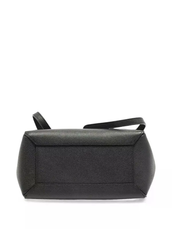 Celine Micro Belt Leather Tote Bag - Black