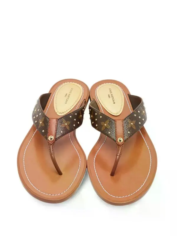LOUIS VUITTON Monogram Sunny Thong Sandals